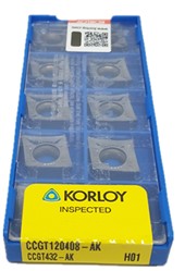 KORLOY Tungsten Carbide Inserts For Turning Aluminum CCGT120408-AK H01
